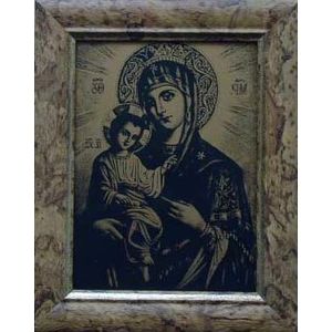 Icon "Deva Maria" in a framework(shungite icons) buy on ShungiteLife.com